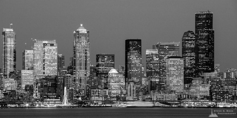 Evening Skyline, Seattle, Washington, 2015 | Steve G.Bisig Photography